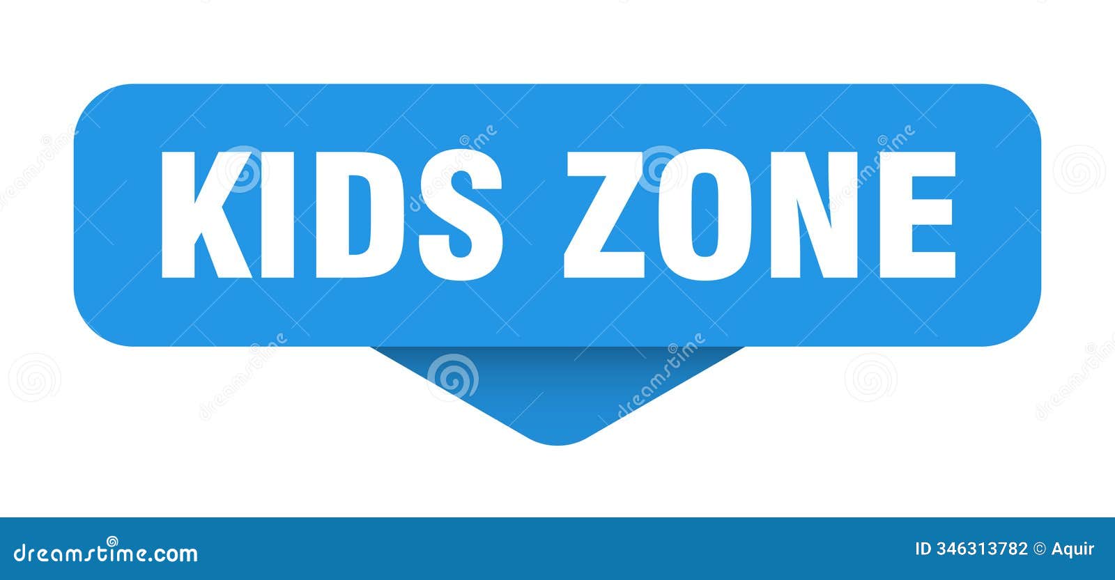 Kids Zone Sticker. Kids Zone Sign on Transparent Background Stock ...