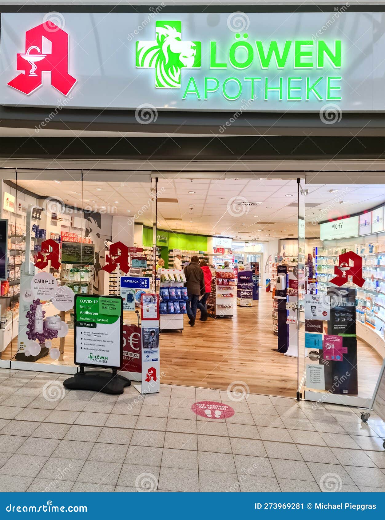Kiel, Germany - 03 April 2023: Entrance of a Pharmacy in Germany ...