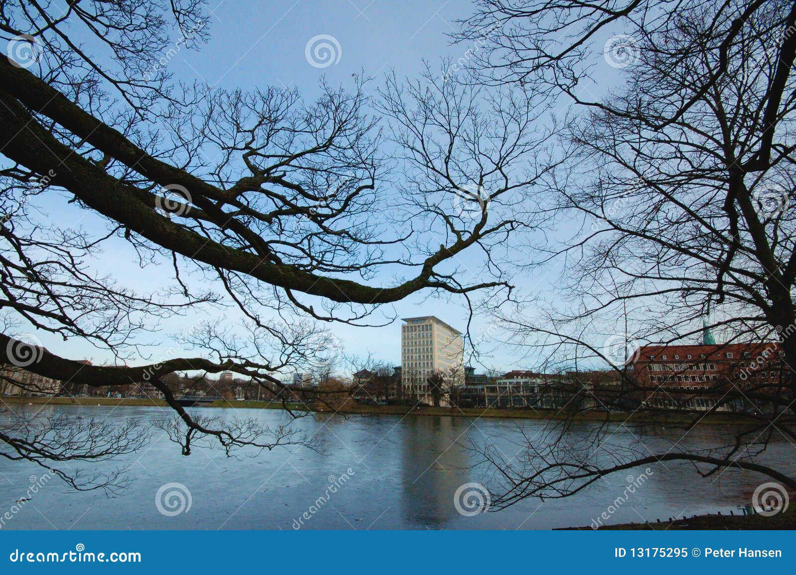 Kiel in winter stock image. Image of winter, skyline - 13175295