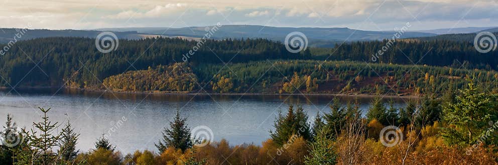 Kielder Water stock image. Image of background, hills - 16762019