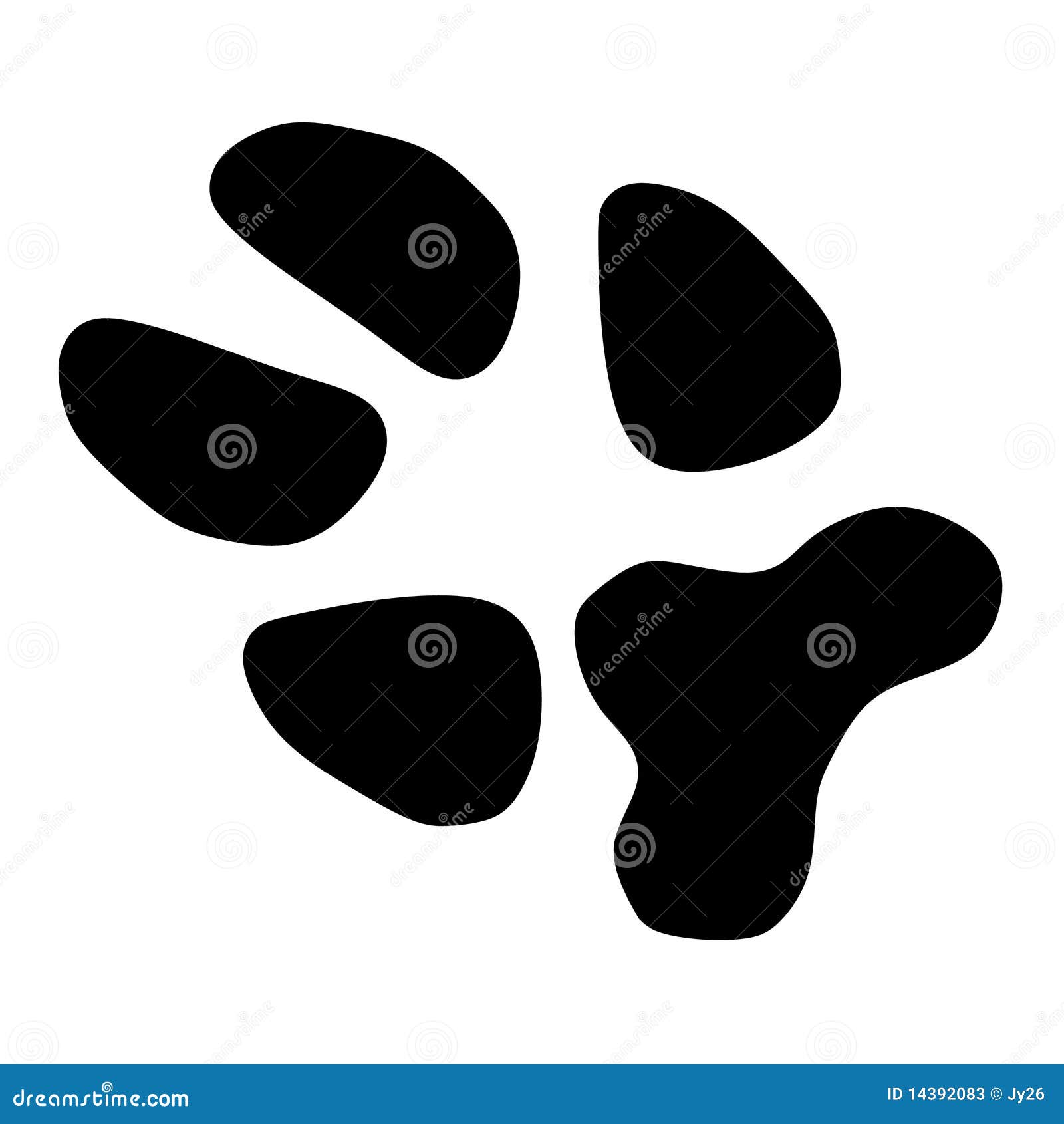 Kies pootaf:drukken uit stock illustratie. Illustration of zegel - 14392083