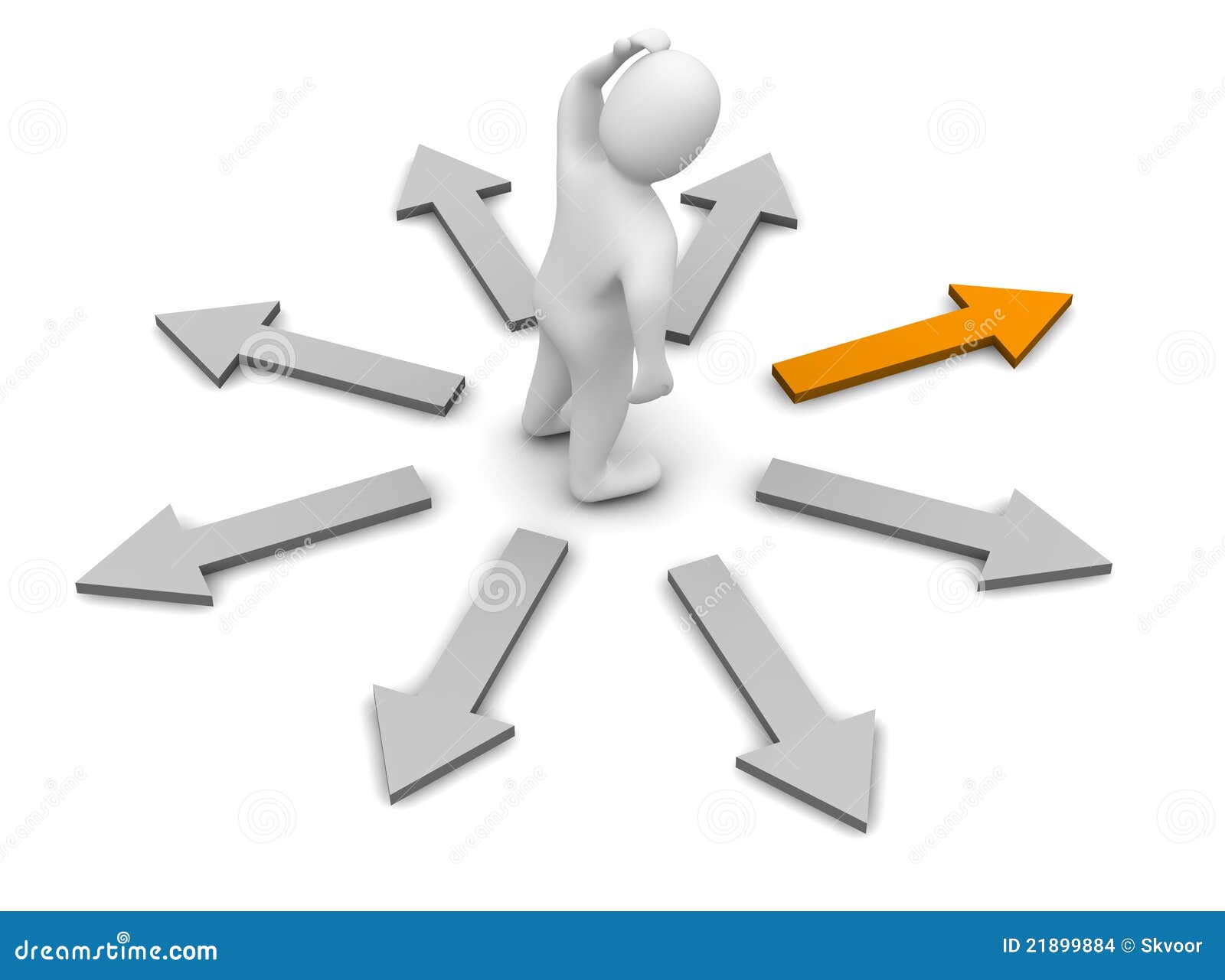 Kies van juiste richting stock illustratie. Illustration of ...