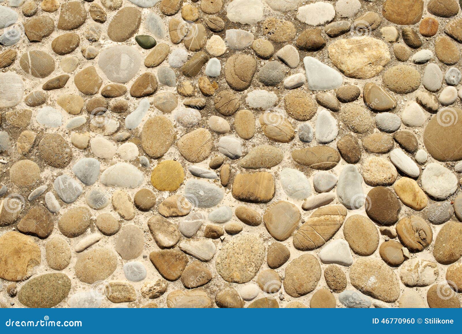Kieselsteine, Wand, Hintergrund Stockfoto - Bild von grau, feld: 46770960