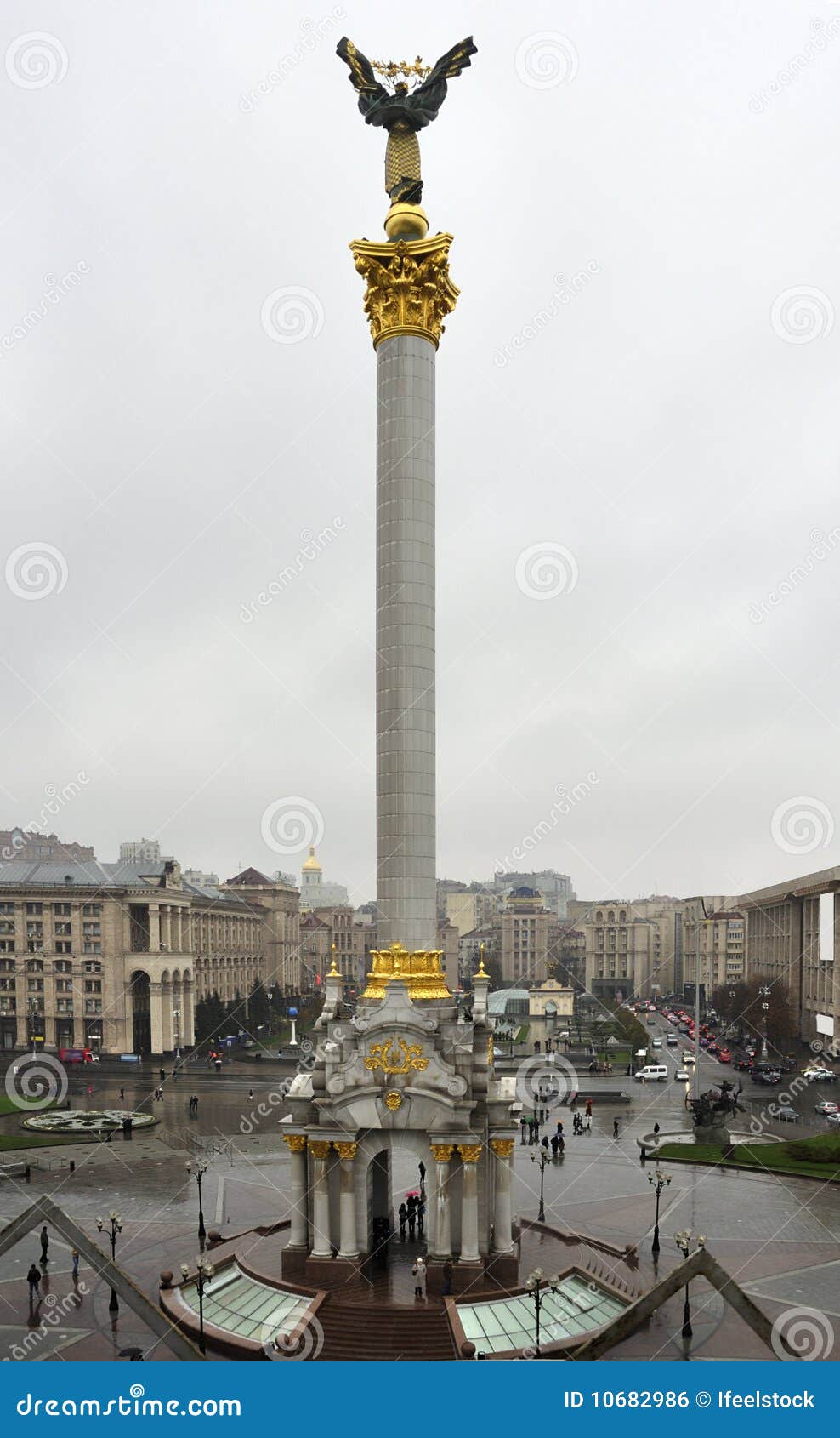 Kiev central square stock photo. Image of eastern, destinations - 10682986