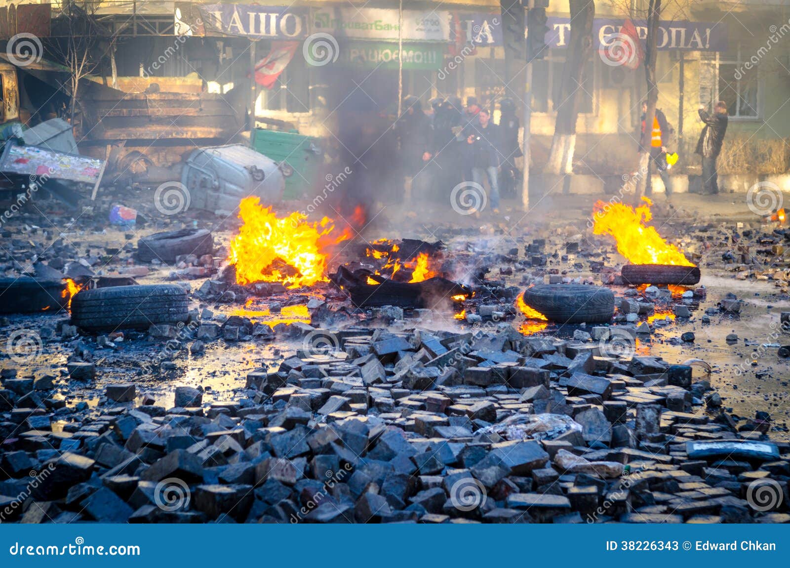 Kiev 19 february 2014 editorial stock photo. Image of confrontation ...