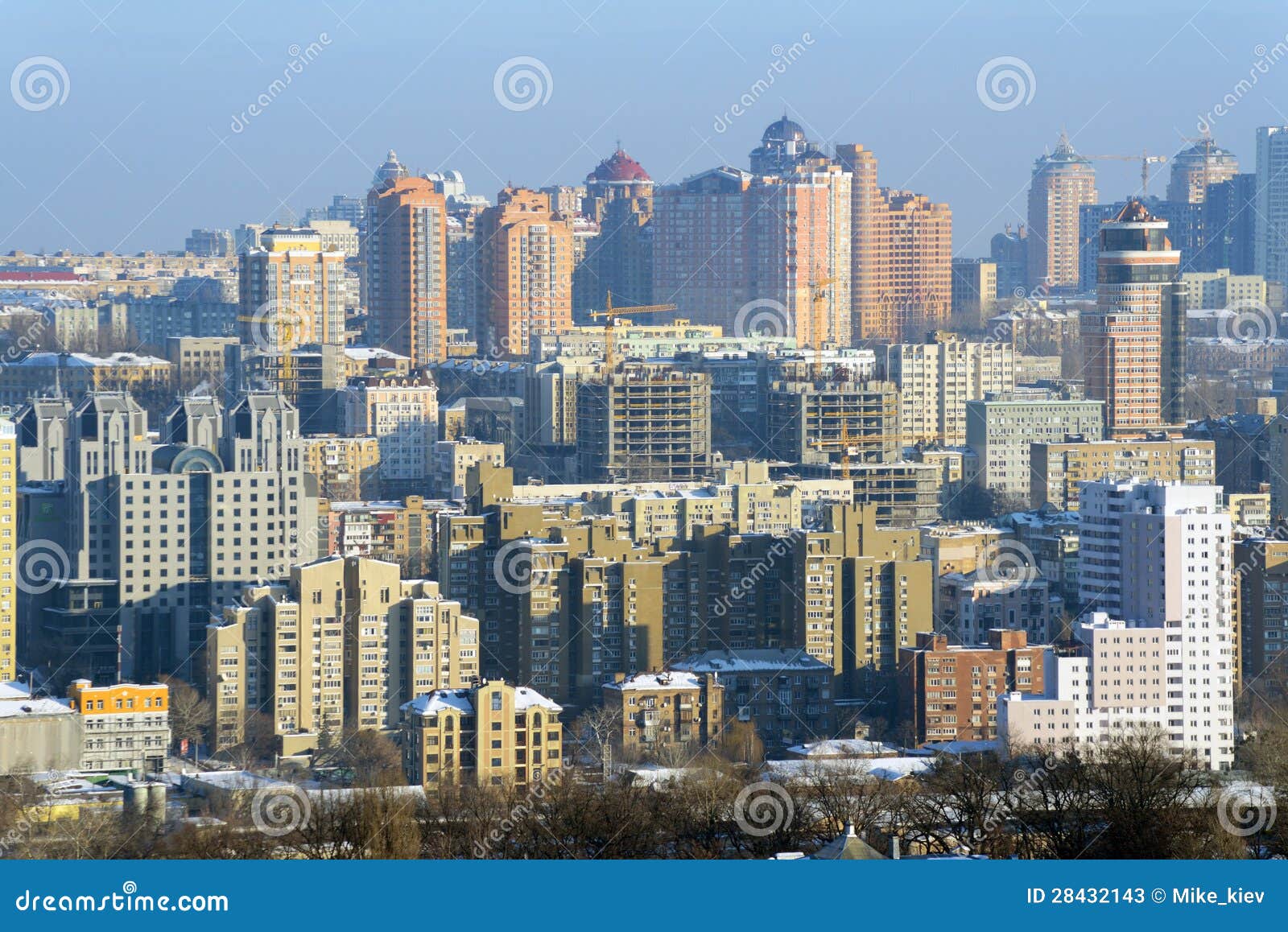 Kiev city at winter stock image. Image of europe, scene - 28432143