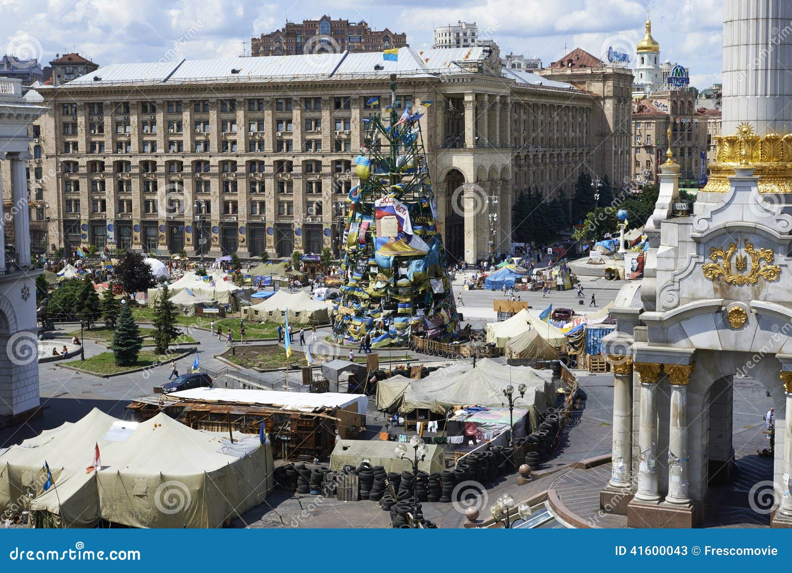 Kiev Maidan after the Revolution Editorial Stock Photo - Image of ...