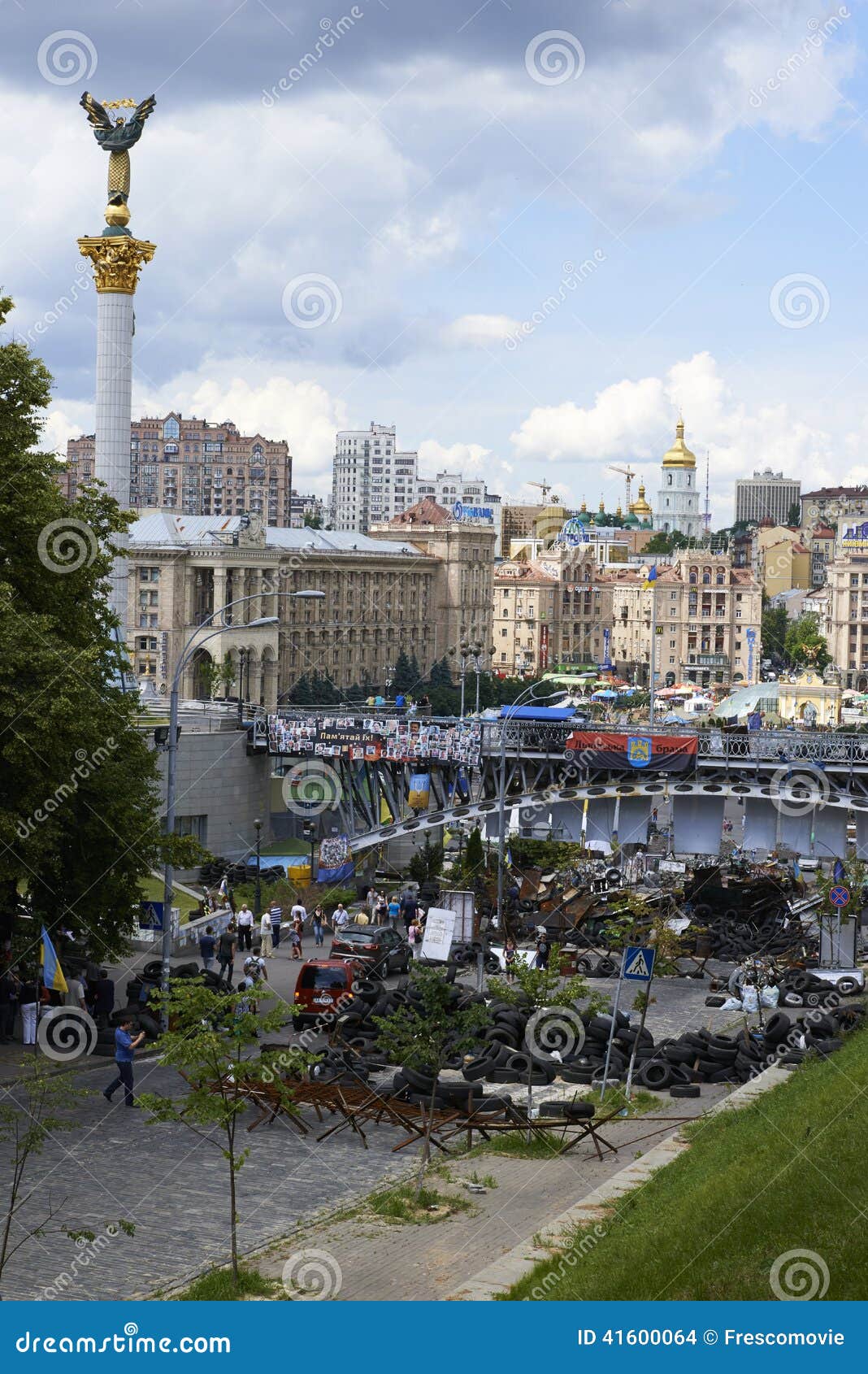 Kiev Maidan after the Revolution Editorial Stock Image - Image of power ...