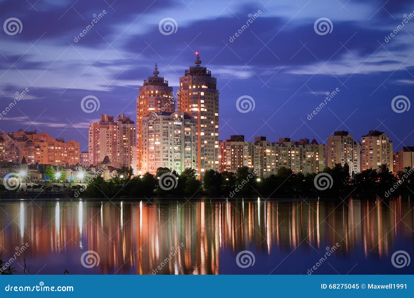 Kiev Obolon Ukraine stock image. Image of aerial, angle - 68275045
