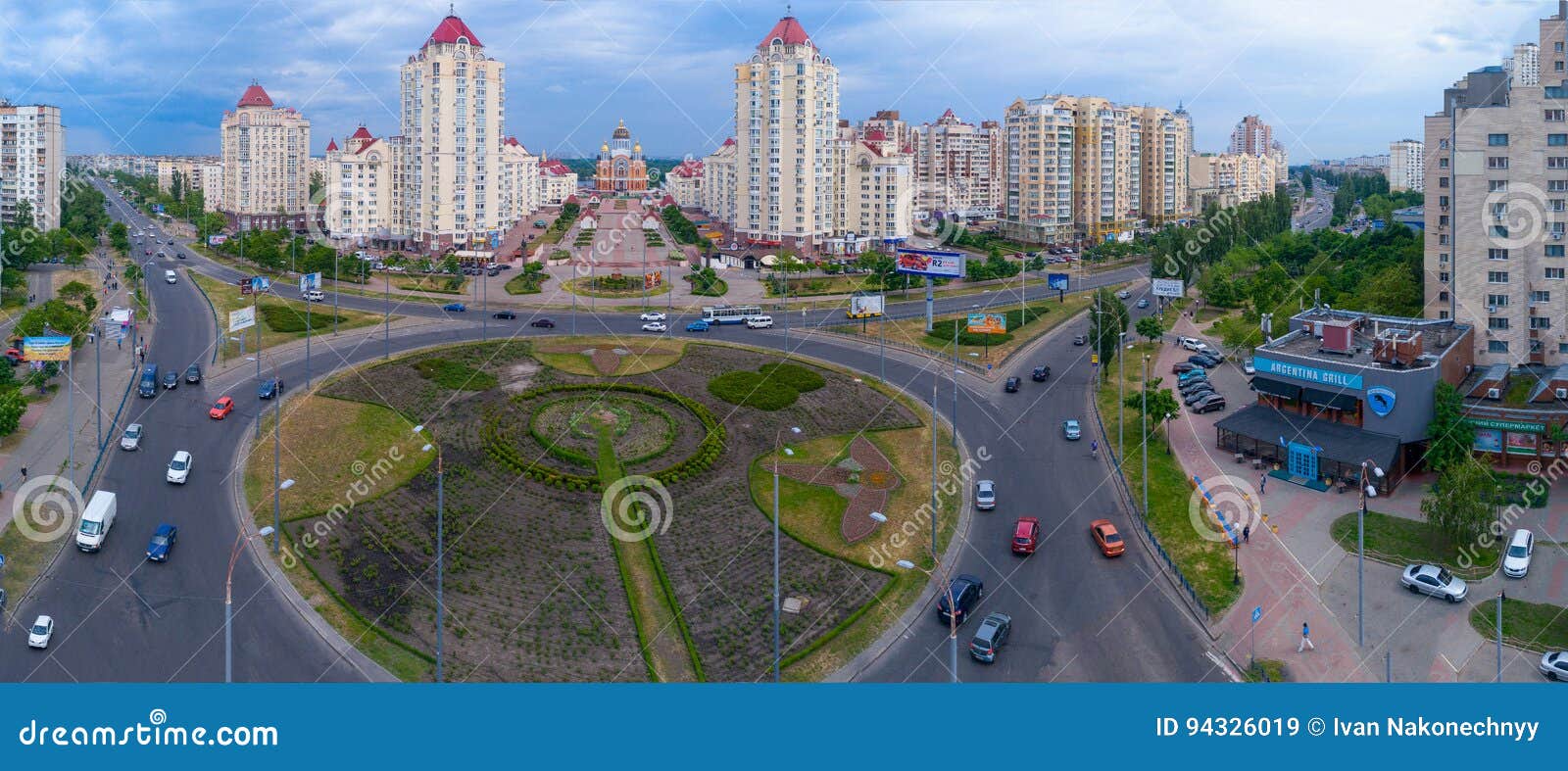 Kiev. Obolon editorial stock image. Image of view, district - 94326019