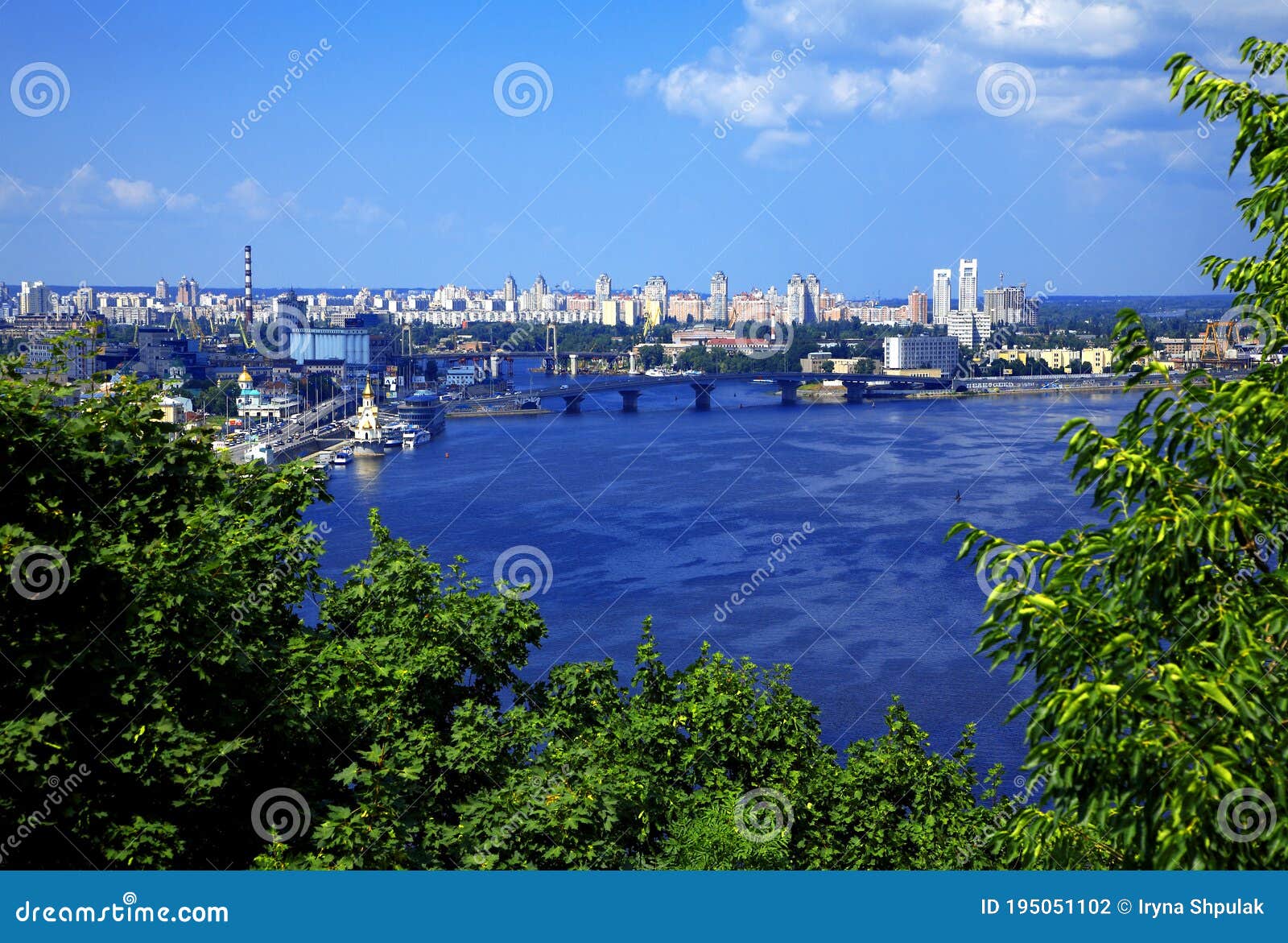Kiev Panorama, Kiev, Ukraine Stock Photo - Image of sights, panorama ...