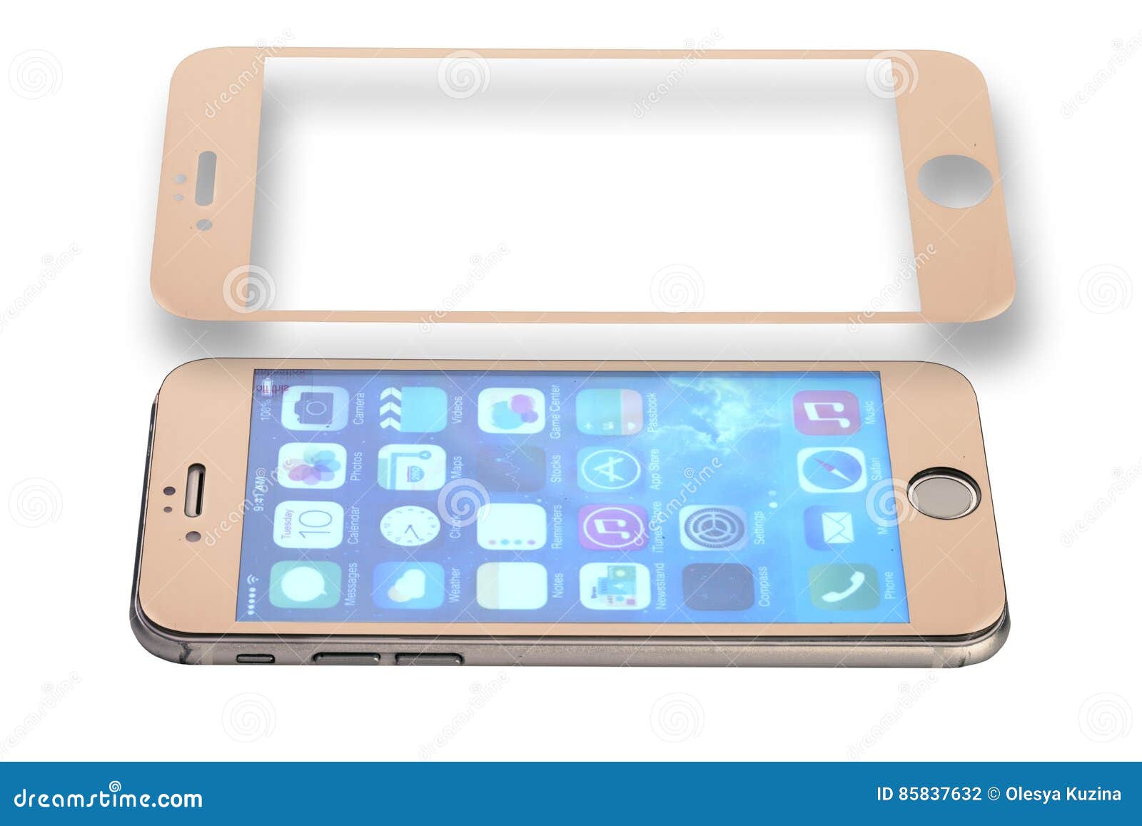 Kiev, Ukraine - April 12, 2015: Apple IPhone SE Smartphone with the ...