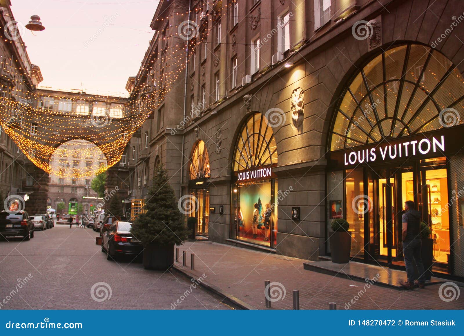 Kiev, Ukraine - May 3, 2019: Beautiful Street in Kiev Editorial ...