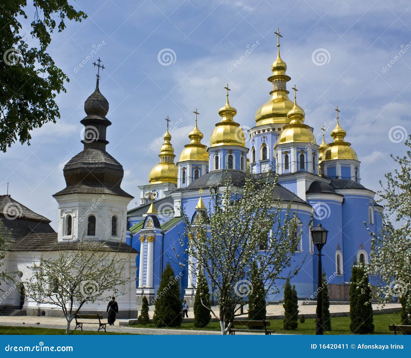 Kiev, Ukraine, Mihaylovskiy Monastery Stock Image - Image of cathedral ...