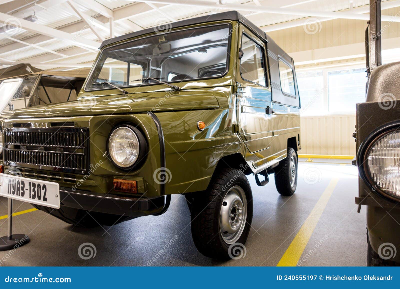 Kiev, Ukraine - October 15, 2021:Cargo-passenger Car 1966 Release LuAZ ...