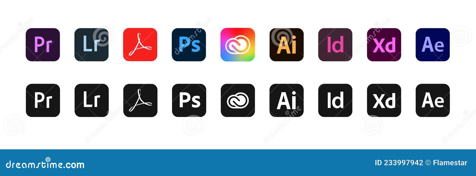 Adobe Flash CS6 Logo Vector Illustration | CartoonDealer.com #128696176