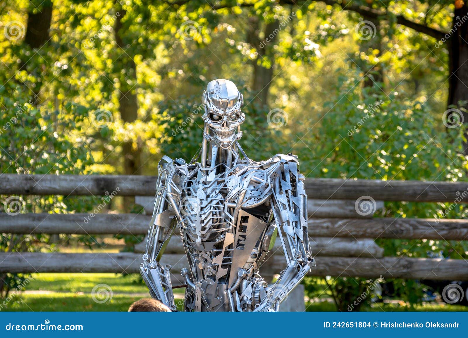 Terminator Cyborg Robot Metal Skeleton Detail Editorial Image ...