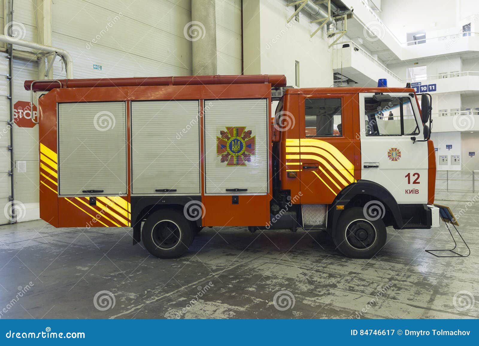 Kiev, Ukraine - September 22, 2015: a New Fire Engine in the ...