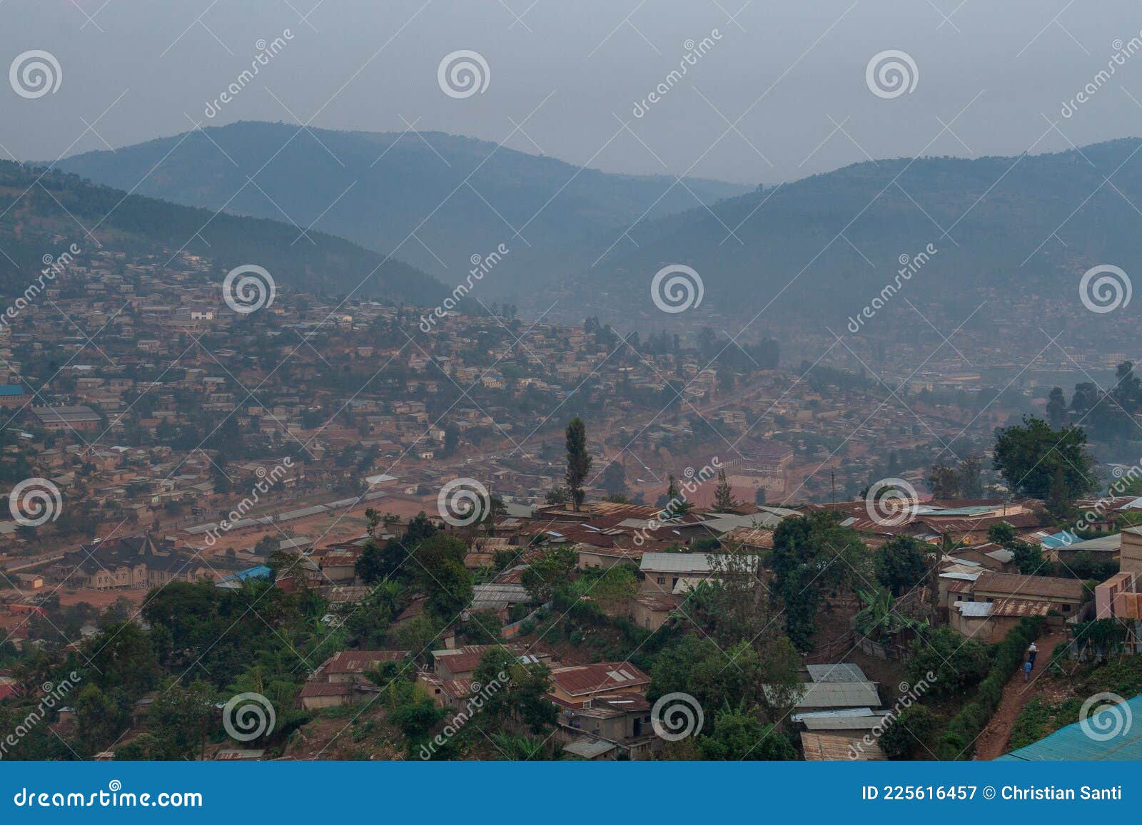 Kigali Hills Panoramic in Rwanda Editorial Photography - Image of ...