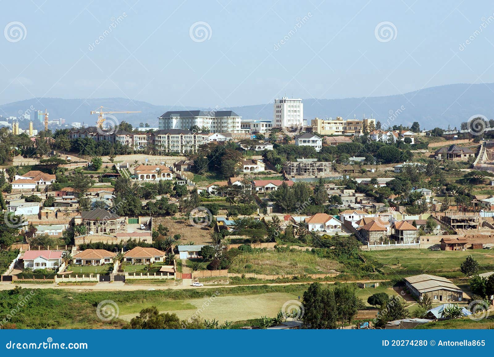 Kigali landscape editorial image. Image of palace, house - 20274280