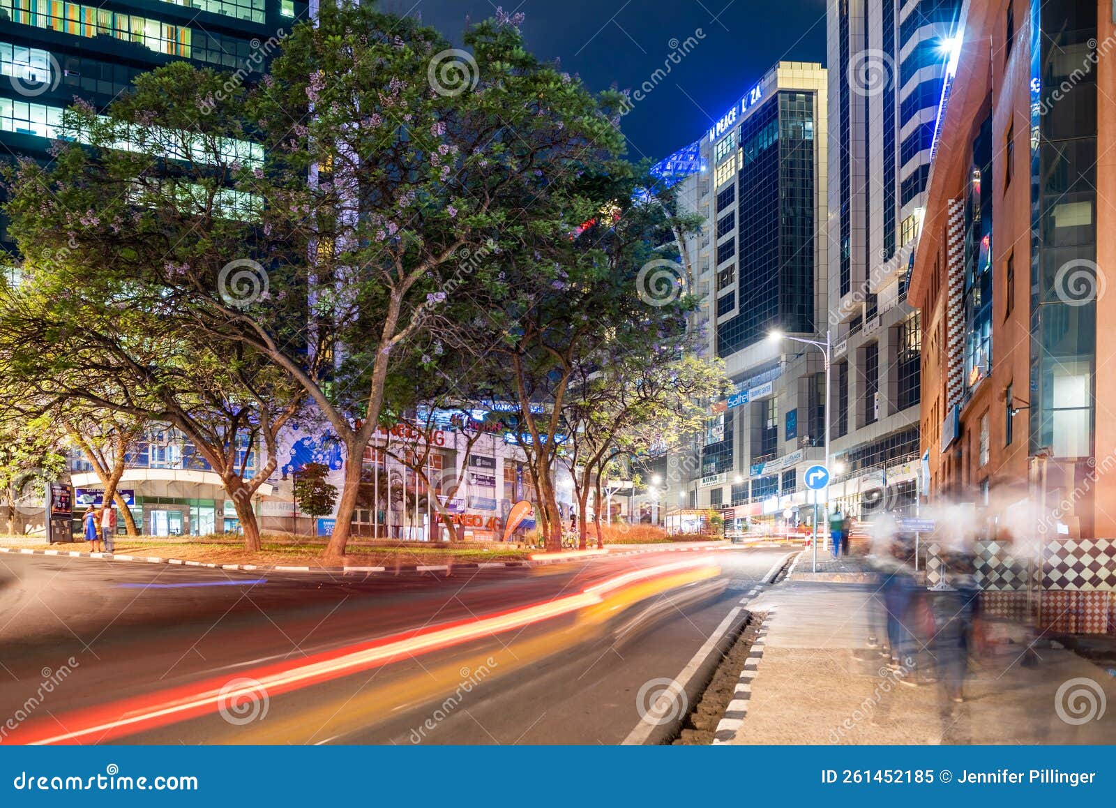 The Centre of Kigali at Night Editorial Image - Image of downtown ...