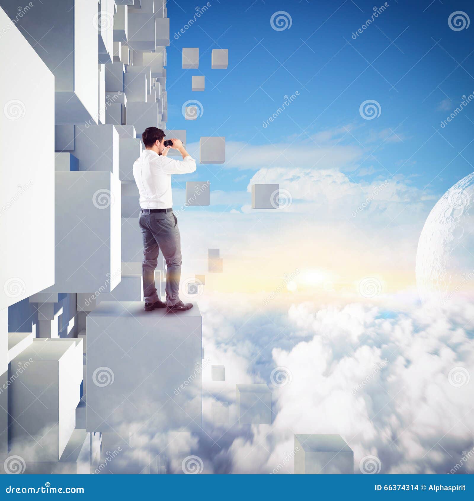 Kijk aan de toekomst stock foto. Image of gebouw, uitziend - 66374314