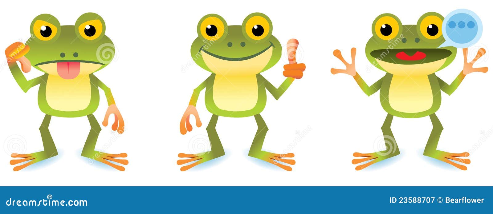 Kikker vector illustratie. Illustration of duim, boos - 23588707