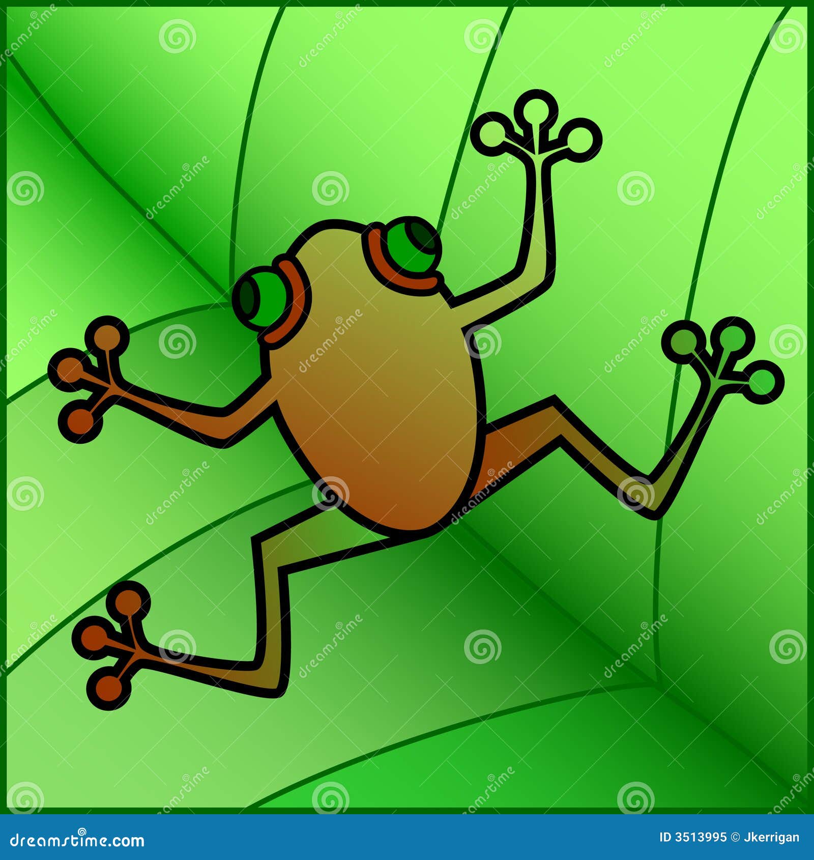 Kikker vector illustratie. Illustration of dier, kikker - 3513995