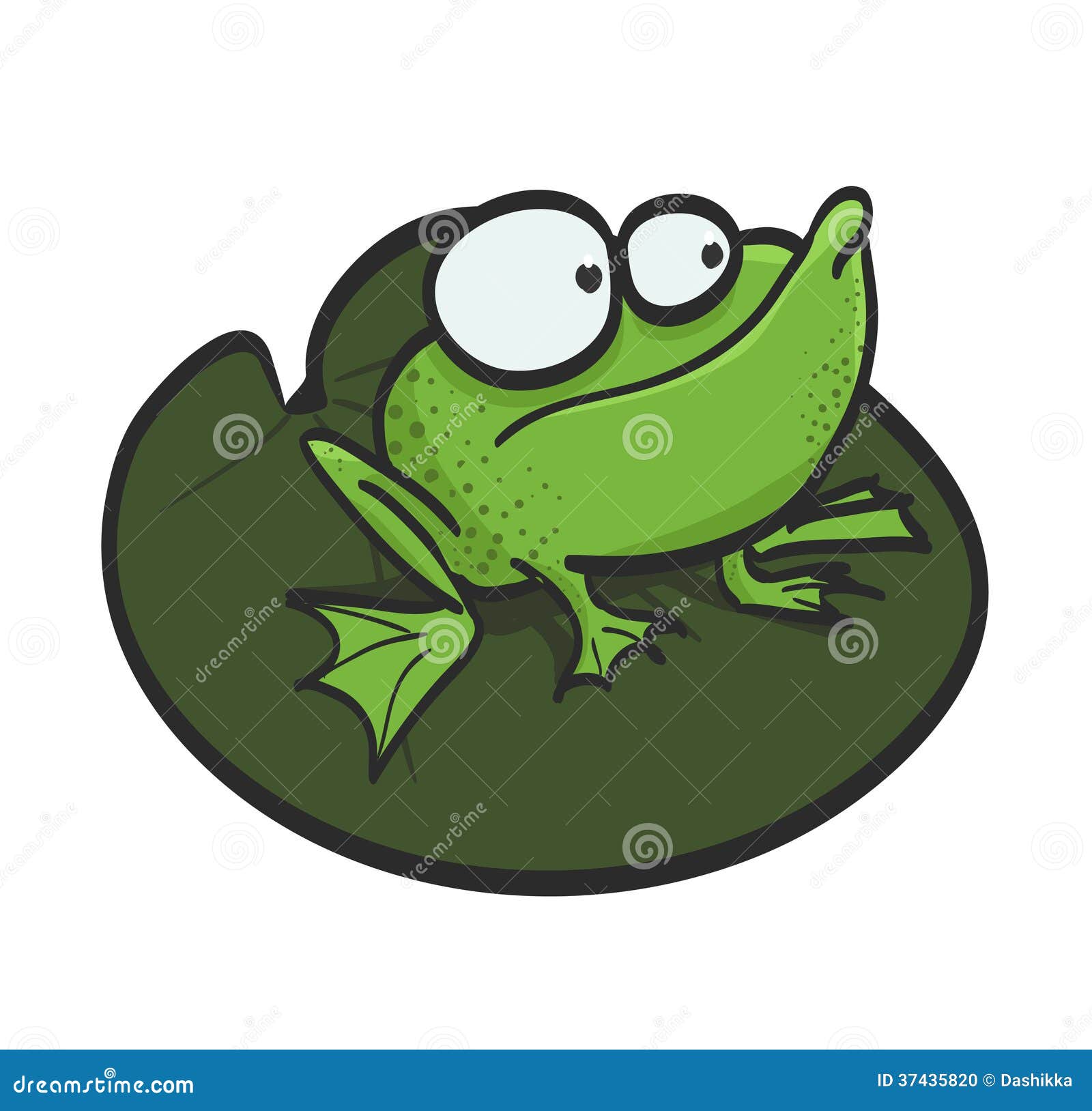 Kikker vector illustratie. Illustration of illustratie - 37435820