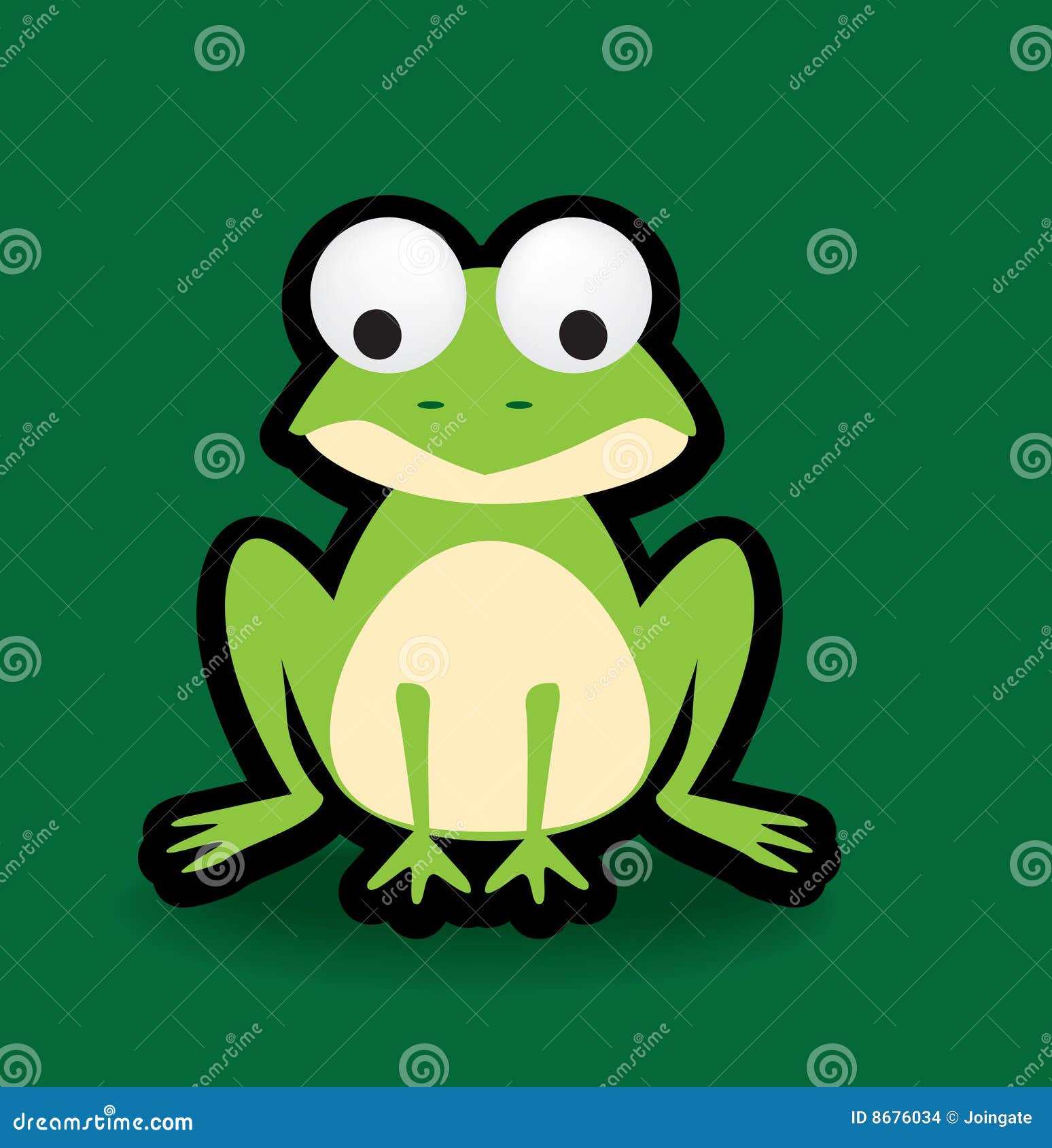 Kikker vector illustratie. Illustration of grappig, roze - 8676034