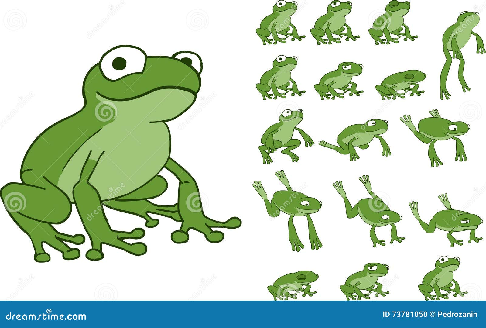 Kikker Springende Clipart Kleine Groene Kikker Speelgoed Opwindbare