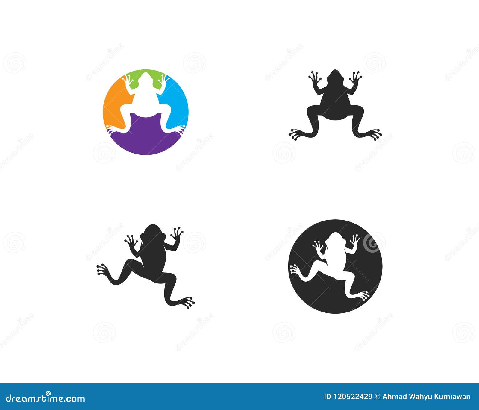 Kikker Logo Template vector illustratie. Illustration of beeldverhaal ...