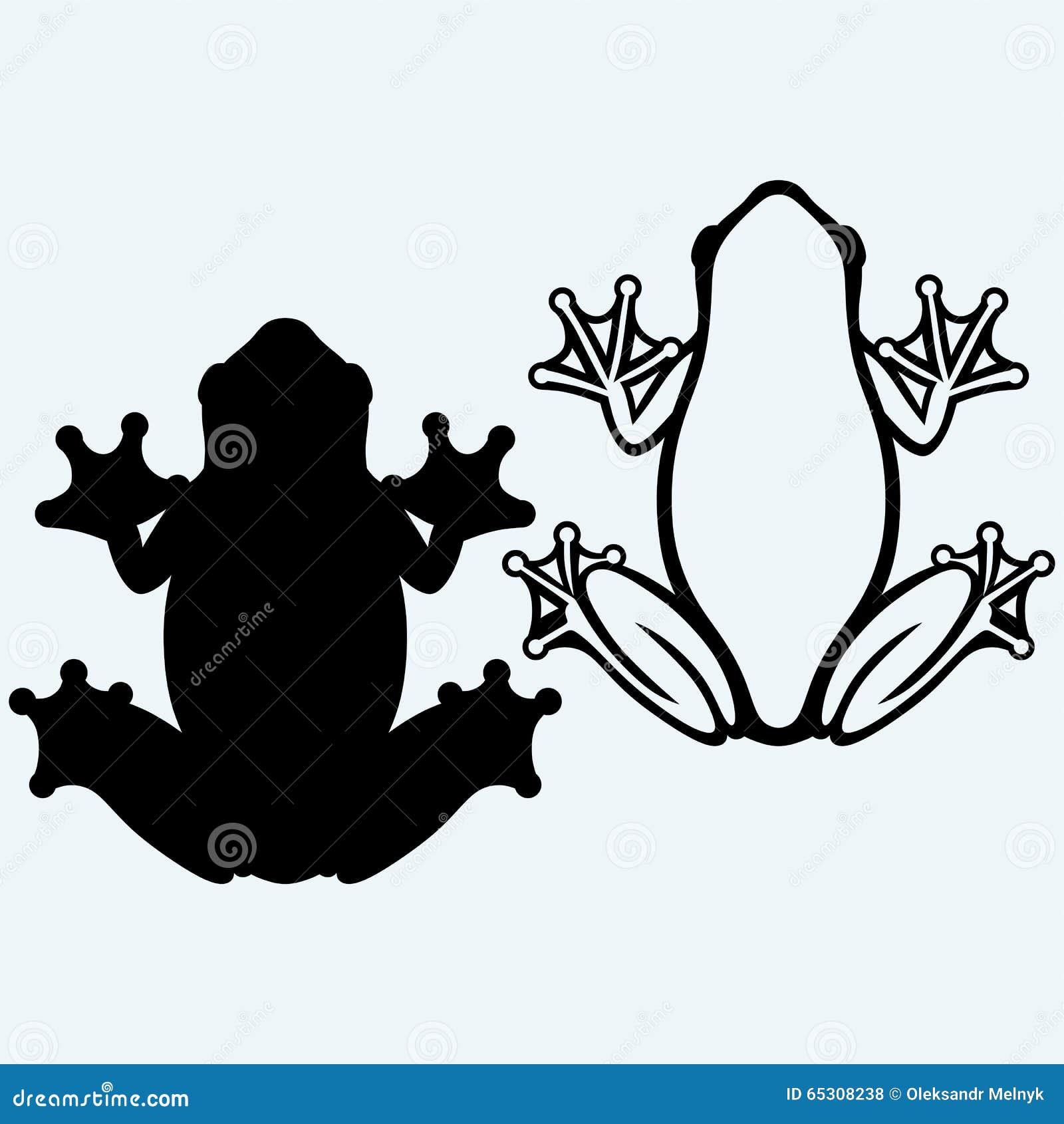Kikker Vector silhouetten vector illustratie. Illustration of voorwerp ...