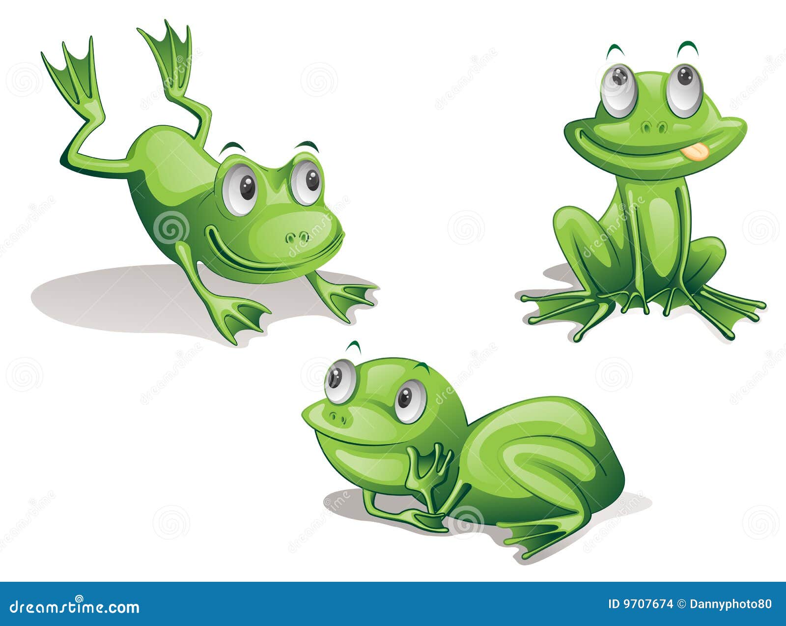 Kikkers vector illustratie. Illustration of achtergrond - 9707674