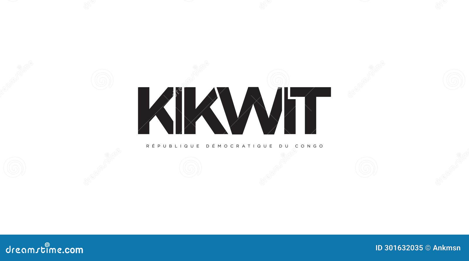 Kikwit in the Congo Emblem. the Design Features a Geometric Style ...