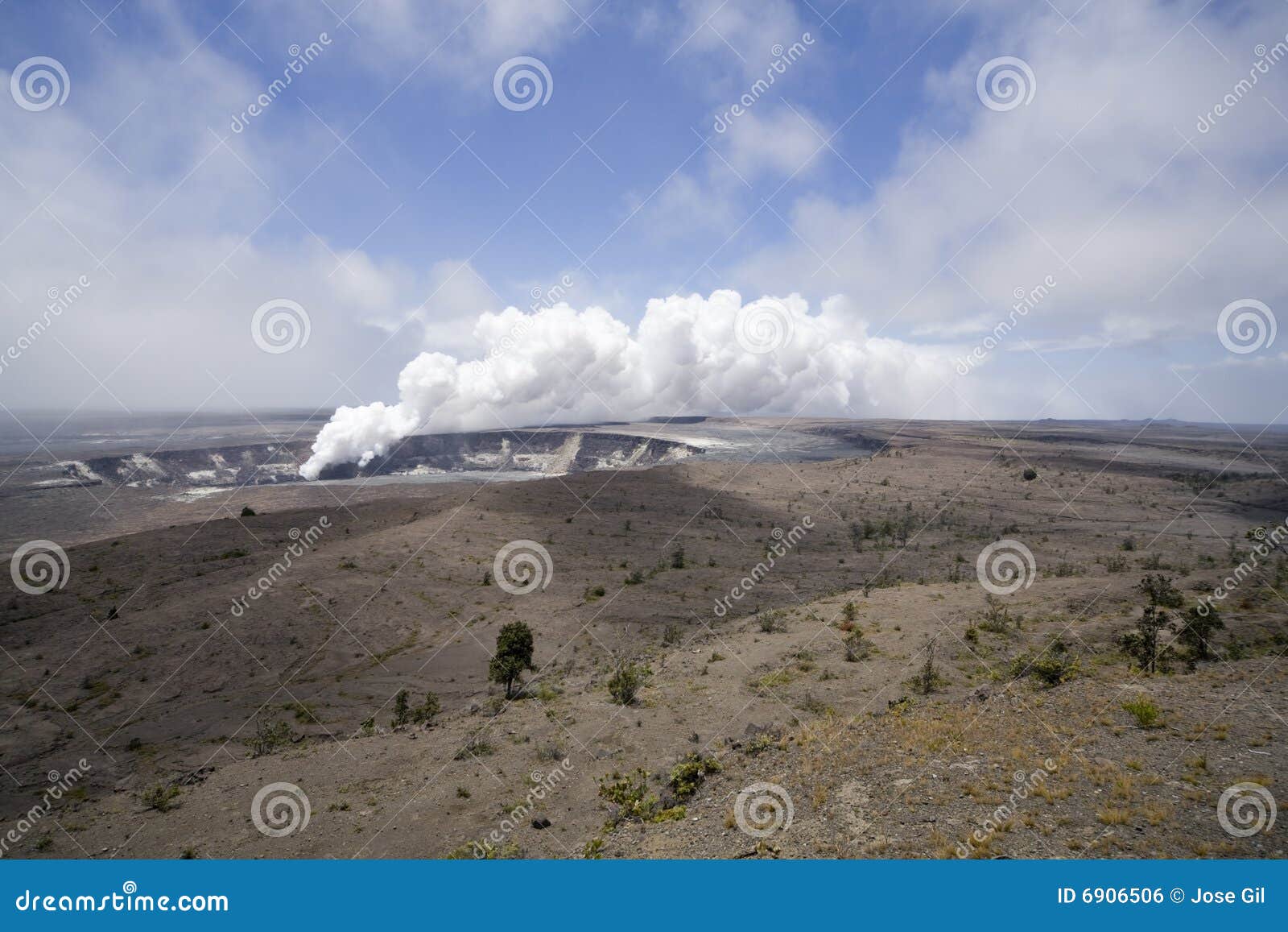 Kilauea Caldera stock photo. Image of volcano, hawaii - 6906506