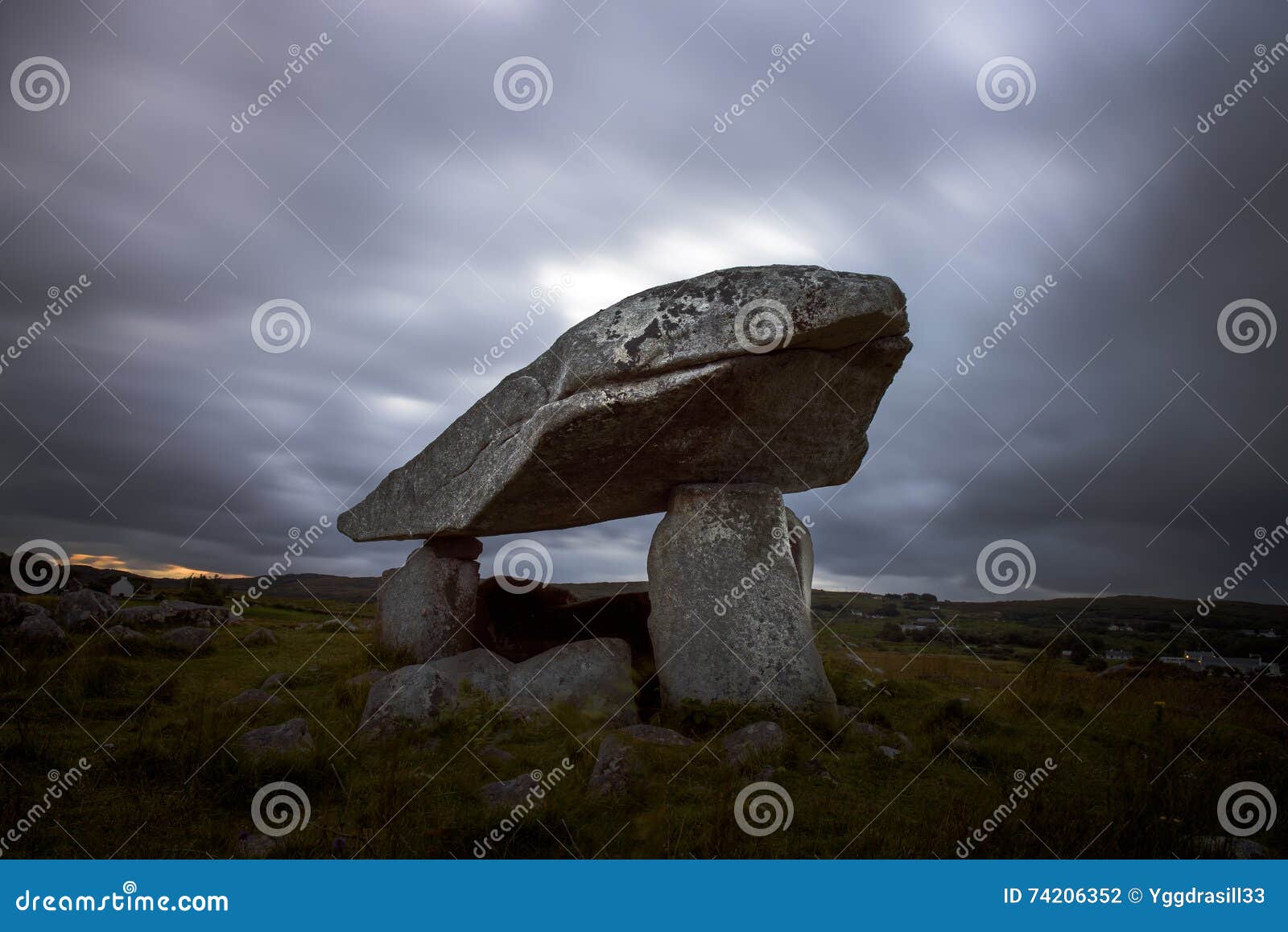 Kilclooney More dolmen stock photo. Image of nature, ancient - 74206352