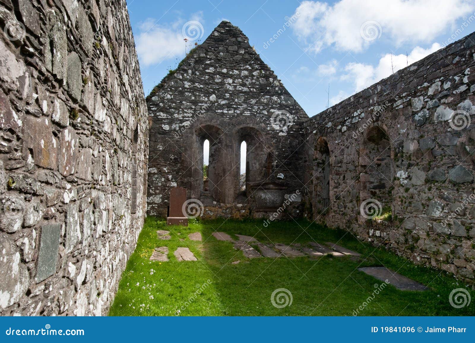 Kildalton church stock photo. Image of outside, hebrides - 19841096
