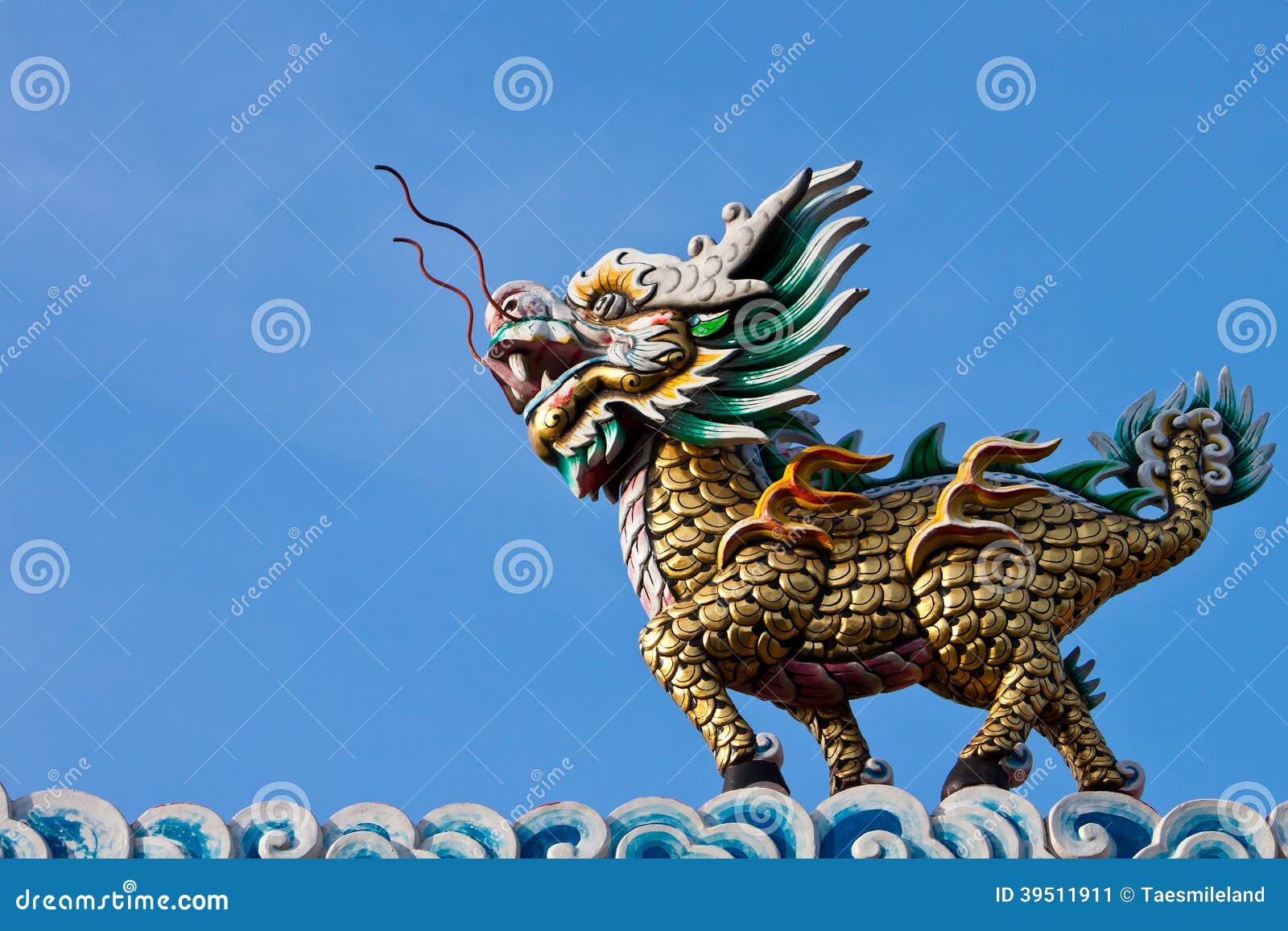 Kilin de fábulas chinas imagen de archivo. Imagen de tailandés - 39511911