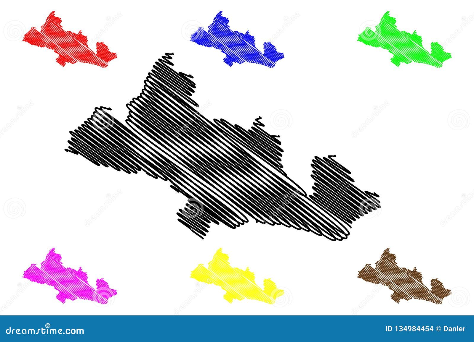 Kilis map vector stock vector. Illustration of national - 134984454