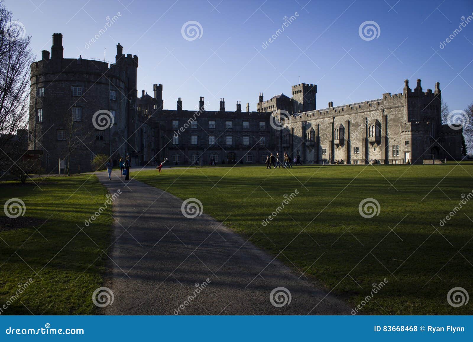 Kilkenny Castle Lawn stock photo. Image of cliffs, leading - 83668468