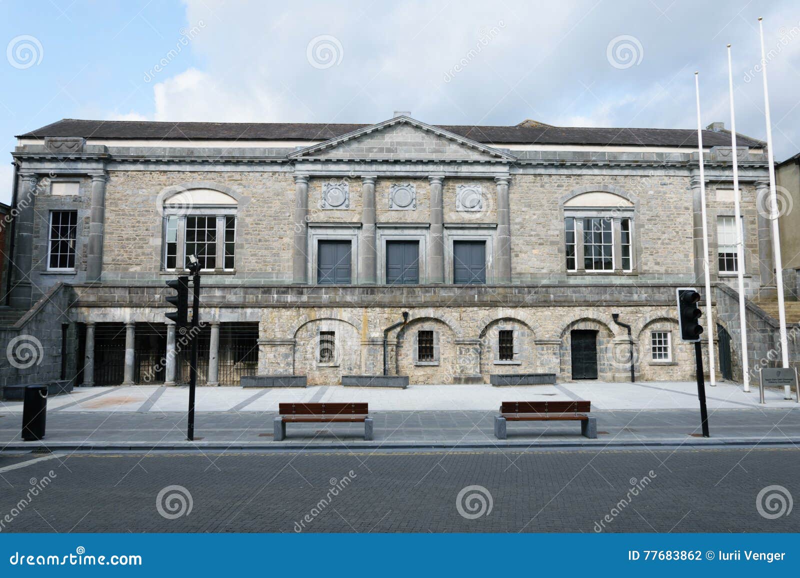 Kilkenny courthouse stock photo. Image of ireland, cloudy - 77683862