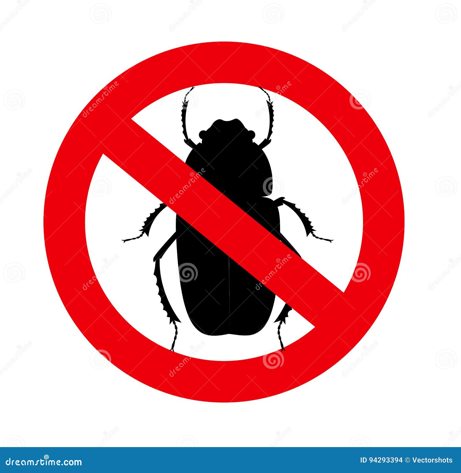 Sign Kill An Ant On A White Background. Rid The House Of Insects ...