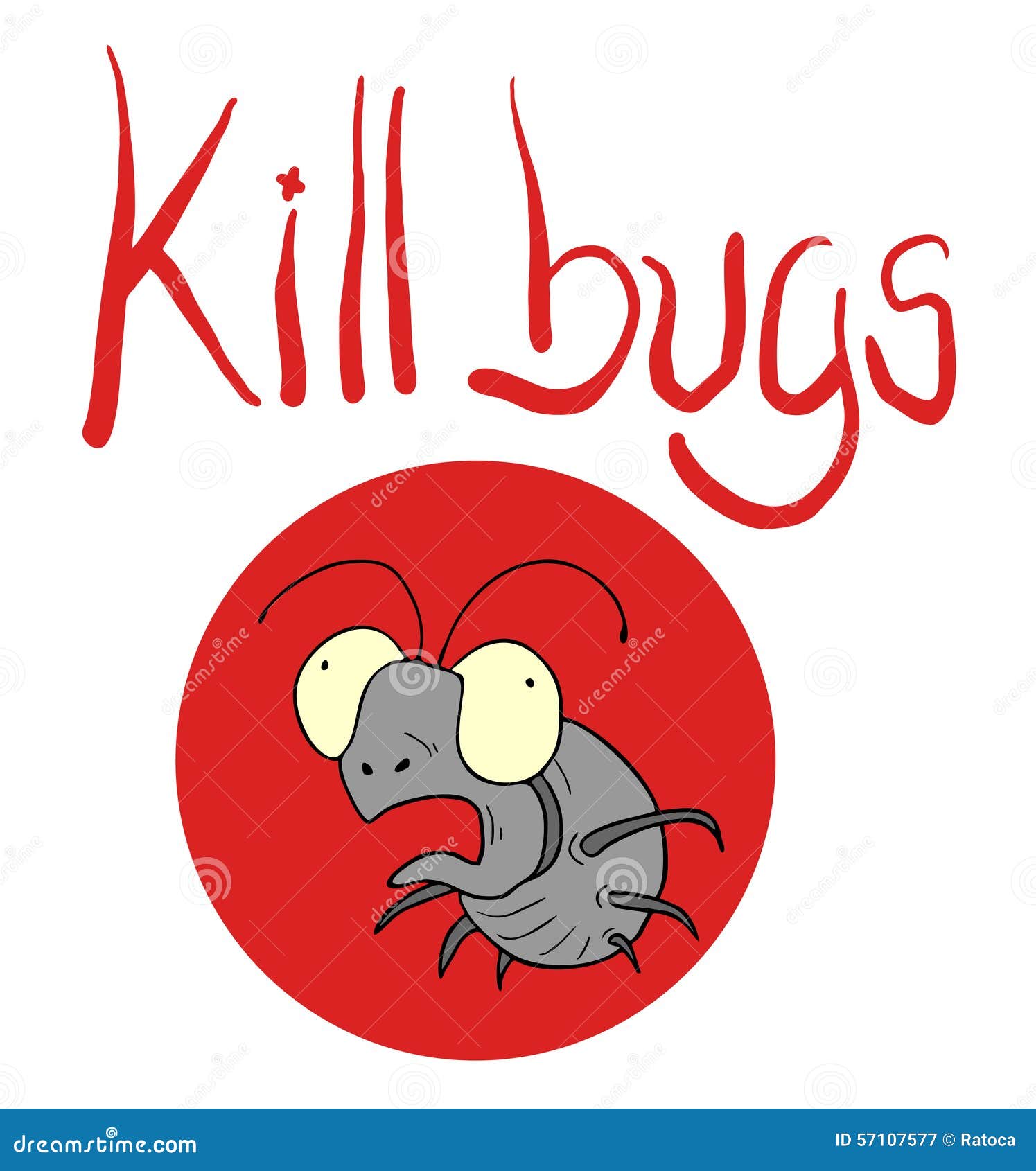 Kill bugs icon stock vector. Illustration of mites, bugs - 57107577
