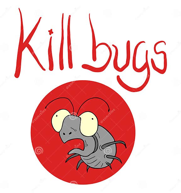 Kill bugs icon stock vector. Illustration of mites, bugs - 57107577