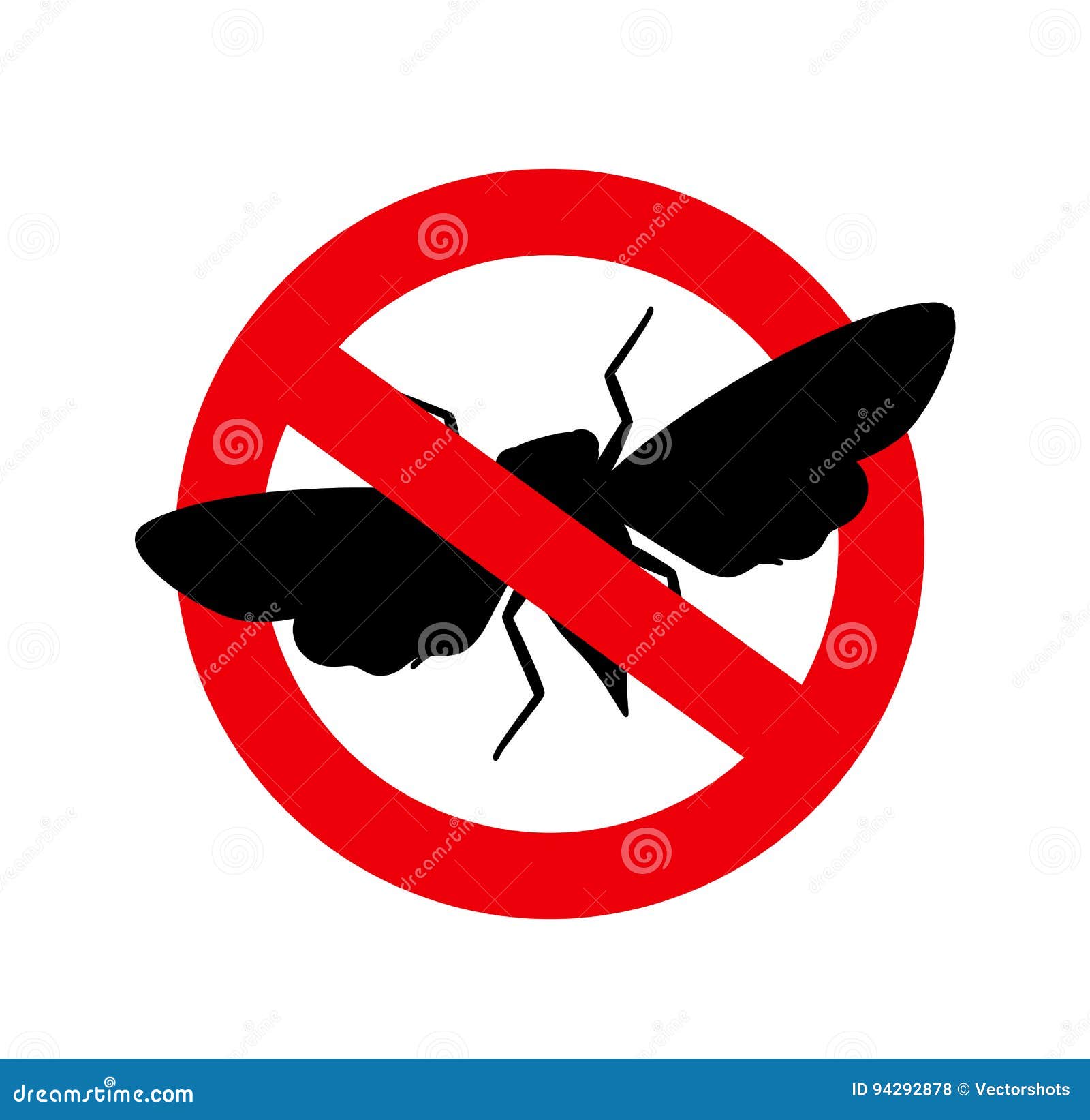 Kill Cicada Insect Sign stock vector. Illustration of poisonous - 94292878