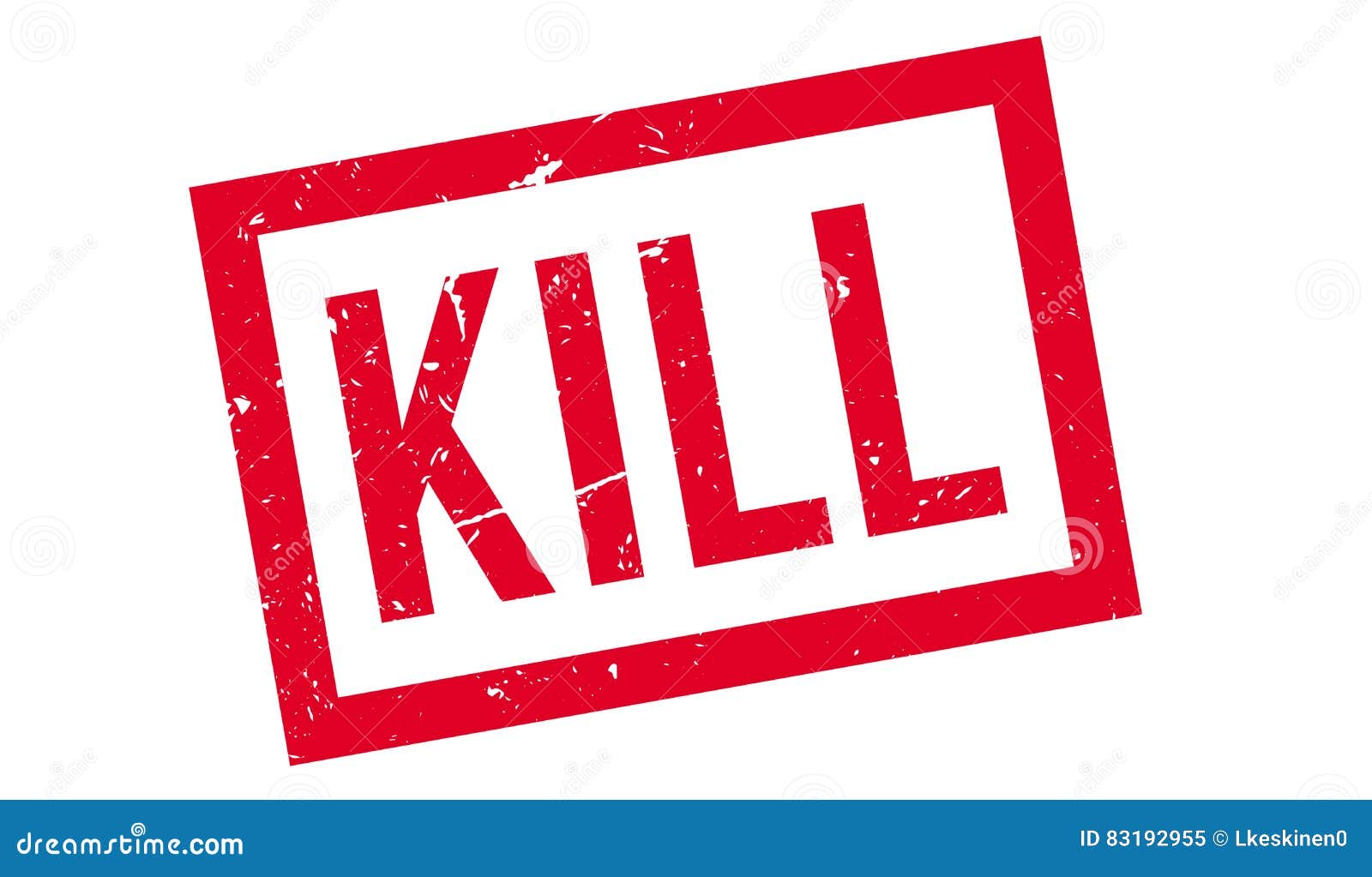 Kill Rubber Stamp Royalty-Free Stock Image | CartoonDealer.com #84718558