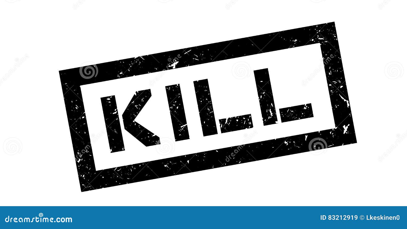 Kill Rubber Stamp Royalty-Free Stock Image | CartoonDealer.com #84718558