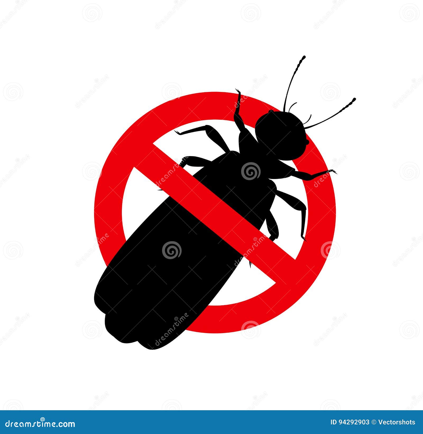 Sign Kill An Ant On A White Background. Rid The House Of Insects ...