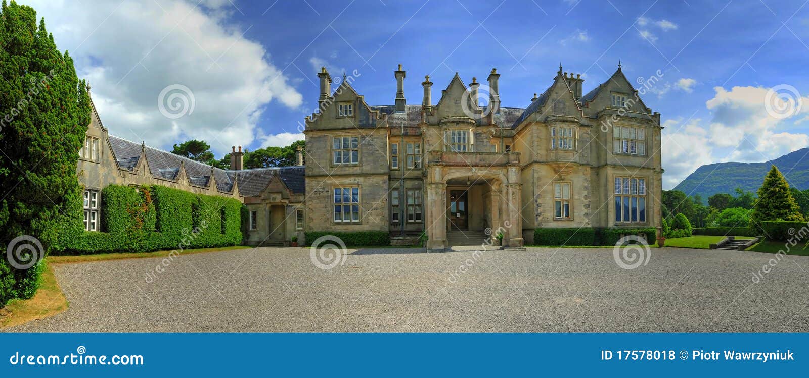 Killarney Castle- Front View Stock Photo - Image of fortress, middle ...